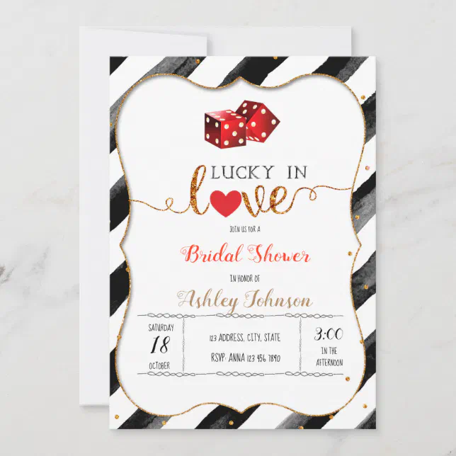 Bet on love party invitation | Zazzle