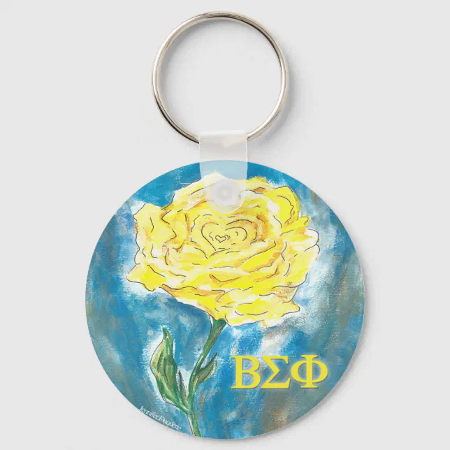 Beta Sigma Phi Keychain | Zazzle