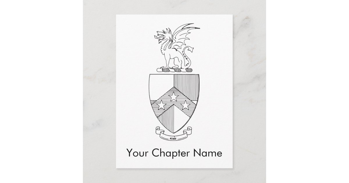 Beta Theta Pi Coat of Arms Postcard | Zazzle