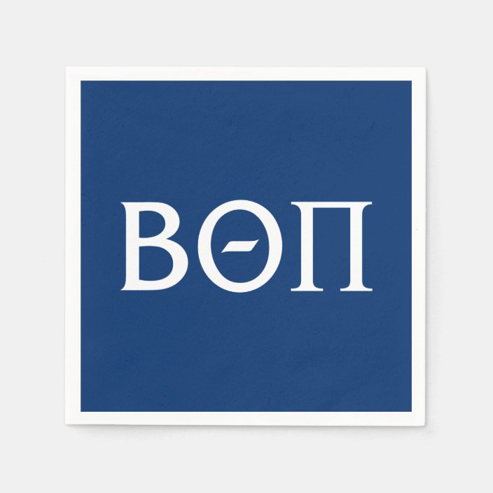 Beta Theta Pi Greek Letters - White Paper Napkins | Zazzle.com