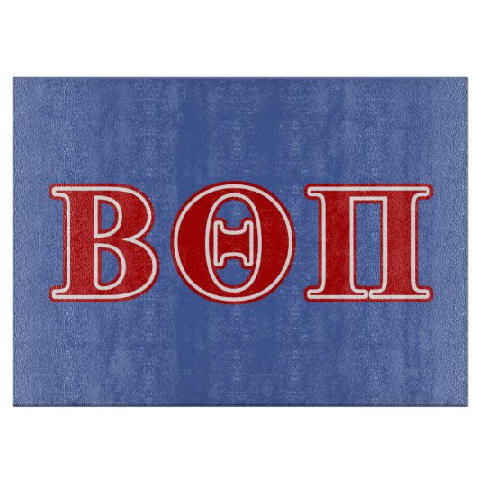 Beta Theta Pi Red Letters Cutting Board | Zazzle.com