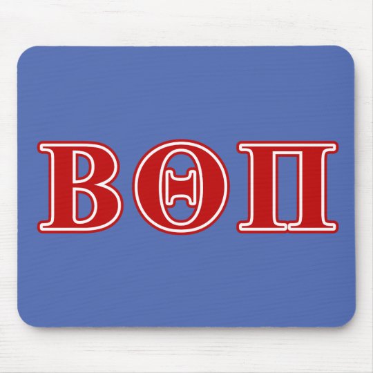 Beta Theta Pi Red Letters Mouse Pad | Zazzle.com