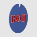 Beta Theta Pi Red Letters Ornament | Zazzle