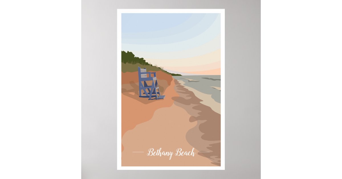 Bethany Beach Poster, 24"x36" Poster | Zazzle