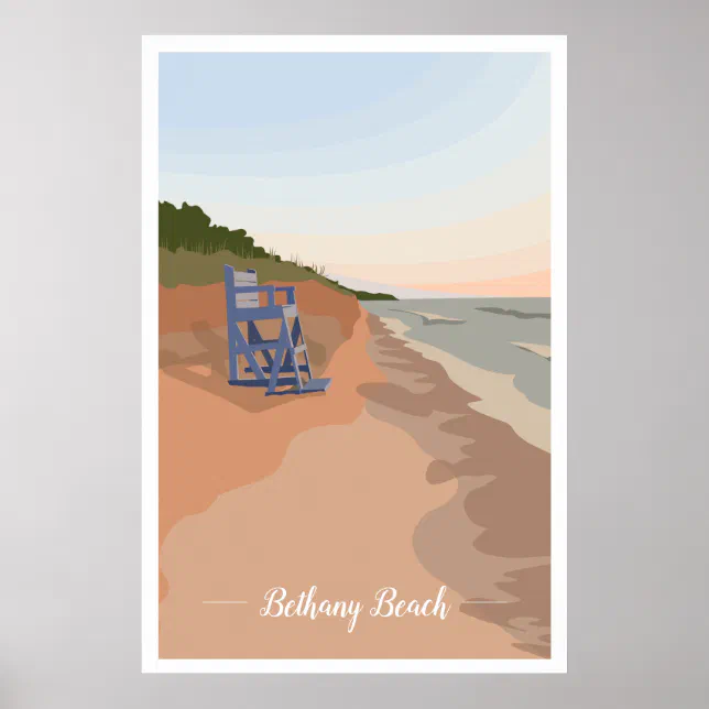 Bethany Beach Poster, 24"x36" Poster | Zazzle