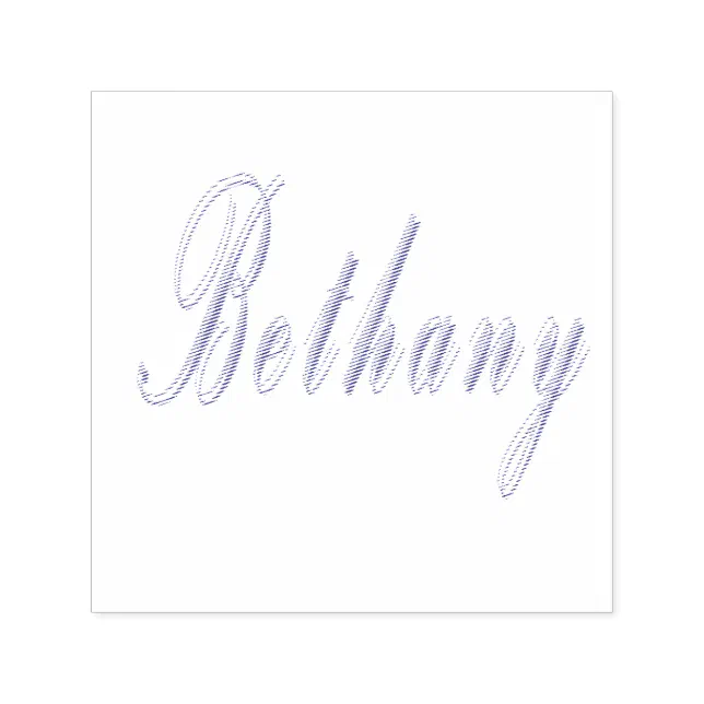 Bethany Name Logo, Self-inking Stamp | Zazzle