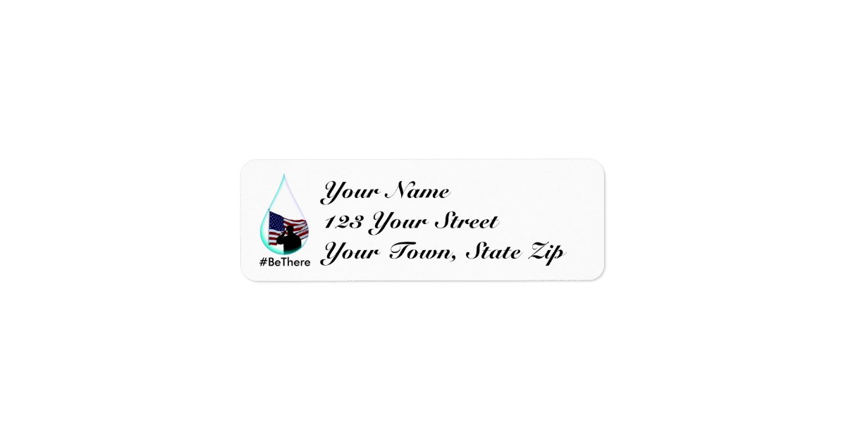 #BeThere Veteran Suicide Awareness Address Labels | Zazzle