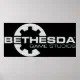 Bethesda Game Studios Logo Gray Poster | Zazzle