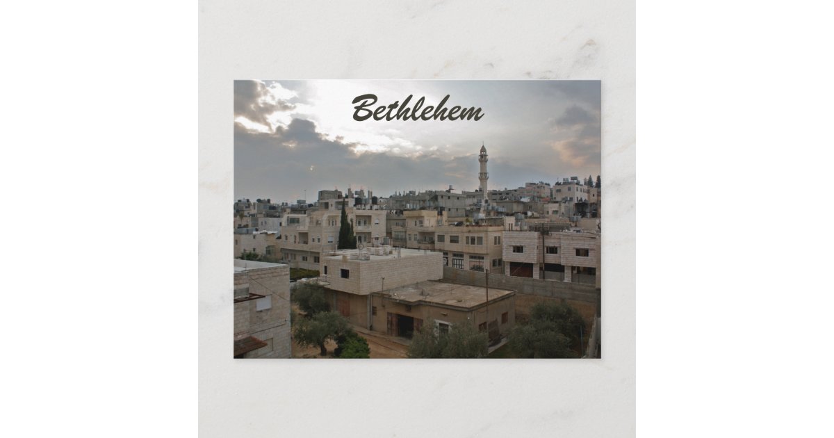 Bethlehem West Bank Palestine Postcard | Zazzle