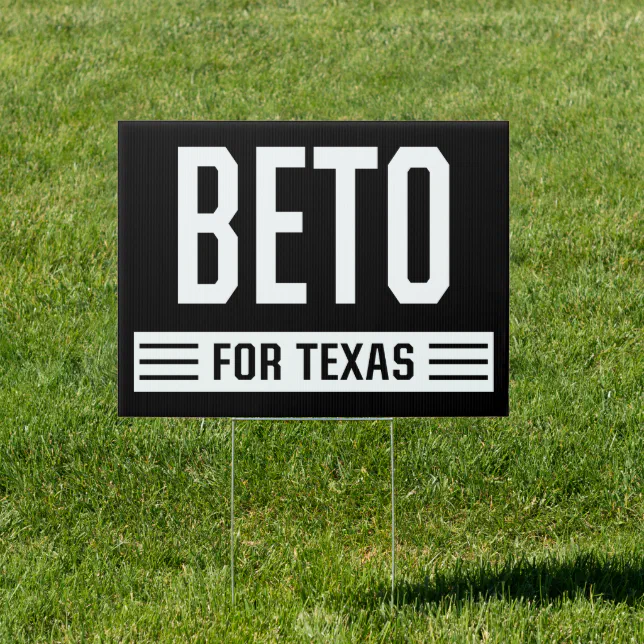 Beto for texas yard sign Yard Sign | Zazzle