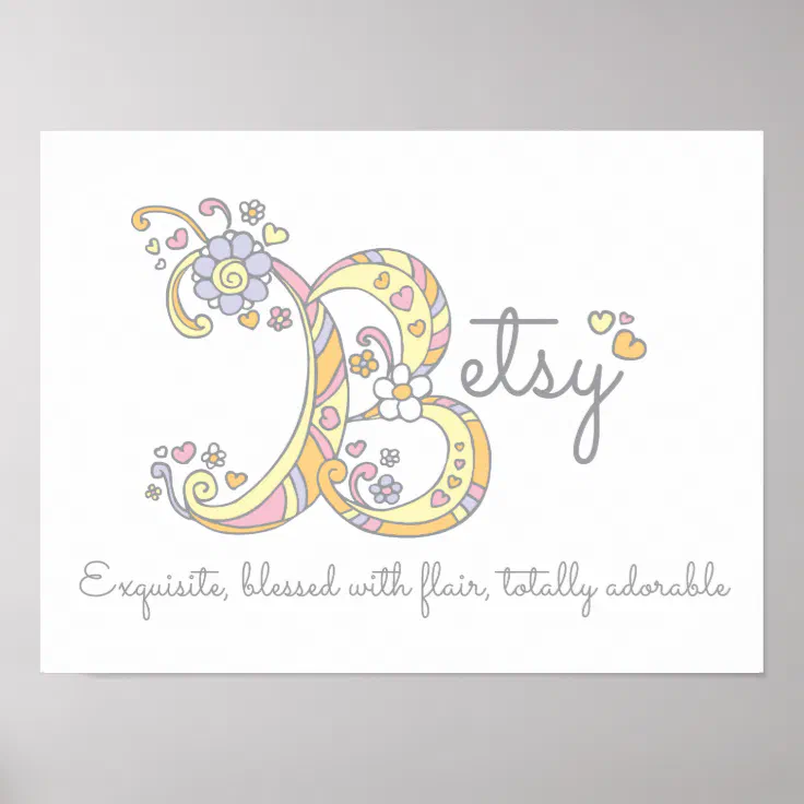 Betsy meaning poster | Zazzle