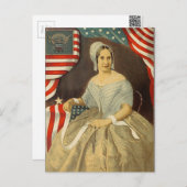 Betsy Ross First American Flag Vintage Portrait US Postcard | Zazzle