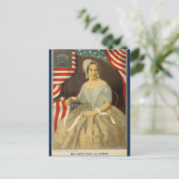 Betsy Ross Flag and Seal Postcard | Zazzle