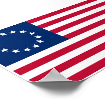 Betsy Ross flag Poster | Zazzle