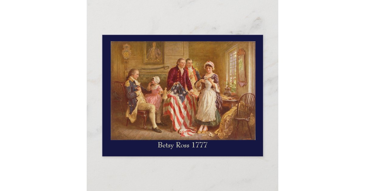 Betsy Ross Postcard | Zazzle