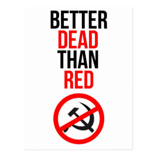 Better Dead Than Red Cards - Greeting & Photo Cards | Zazzle