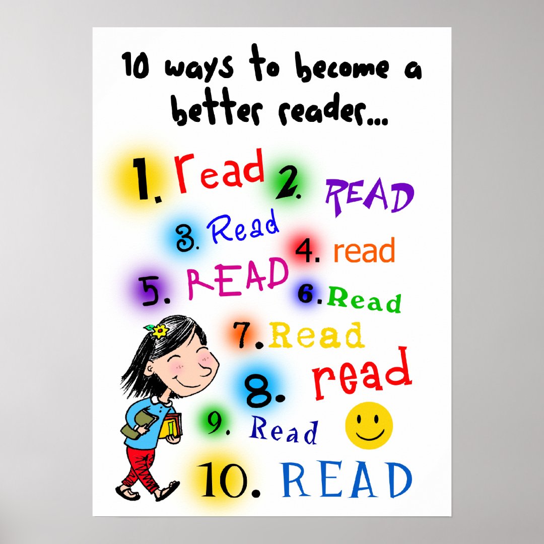 Better Reader Poster | Zazzle
