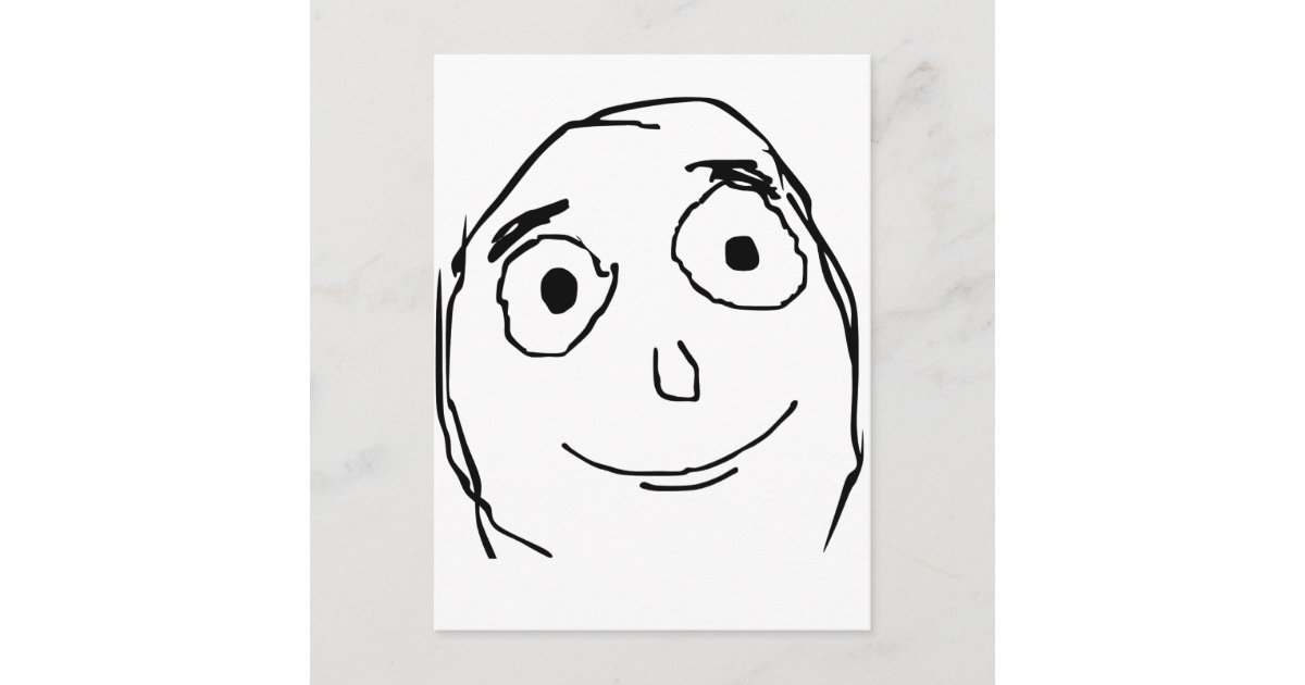 Better Than Expected Face Postcard | Zazzle