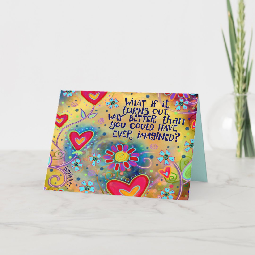 ‘Better Than Expected’ Inspirivity Card | Zazzle