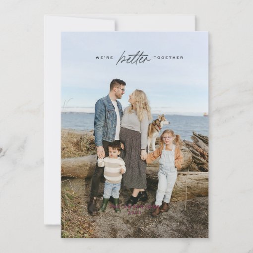 Better Together Christmas Card | Zazzle