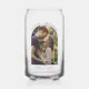 Better Together Engagement Couples Photo Custom Can Glass | Zazzle