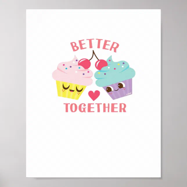 Better Together Love Heartfelt Design Poster | Zazzle