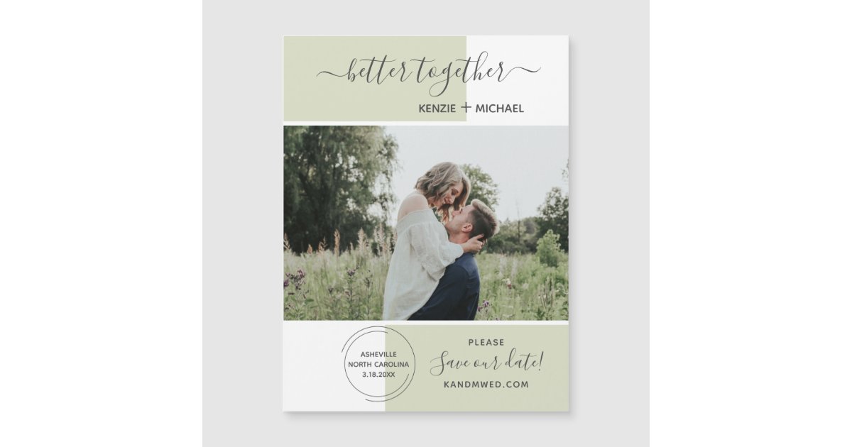 Better Together Photo Save the Date Wedding Modern | Zazzle