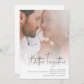 Better Together Script Photo Overlay Engagement Announcement | Zazzle