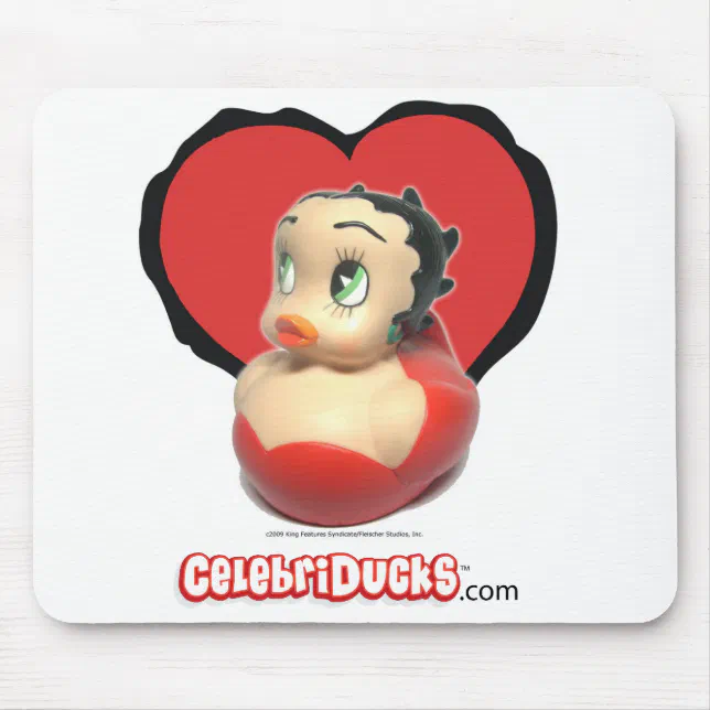 Betty Boop Rubber Duck Mousepad | Zazzle
