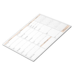 Between Carpools Shabbos Menu Plan Notepad | Zazzle