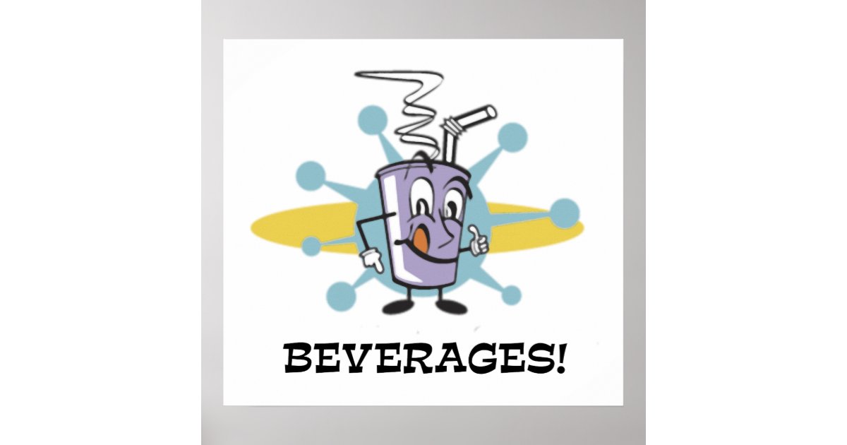 Beverages Poster | Zazzle