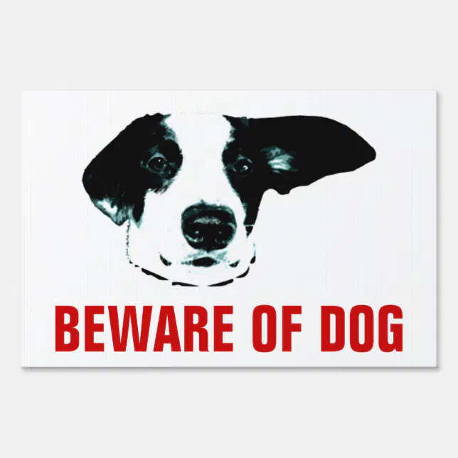 Beware Of Dog Funny Sign | Zazzle