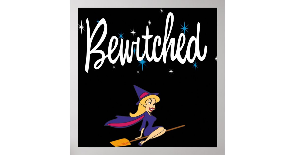 Bewitched 60s Retro TV Logo Poster | Zazzle
