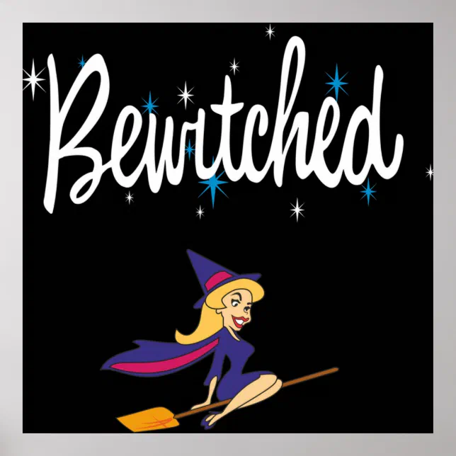 Bewitched 60s Retro TV Logo Poster | Zazzle