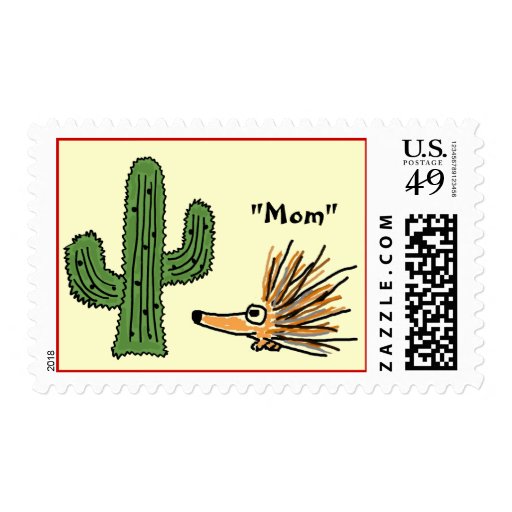 BF- Funny Porcupine Postage Stamps | Zazzle