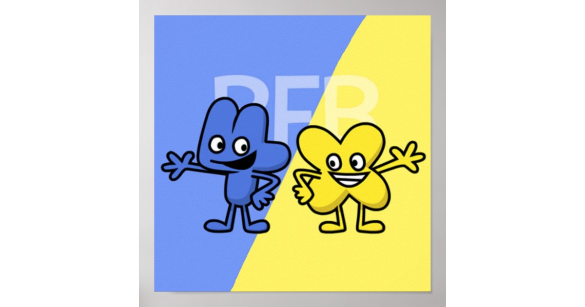 BFB 4 and X design Poster | Zazzle
