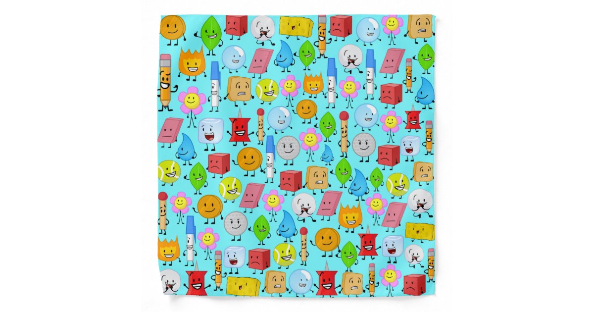 bfdi pattern bandana | Zazzle
