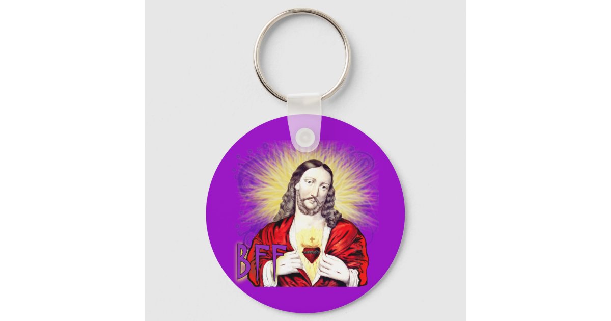 BFF Jesus Christ Keychain | Zazzle