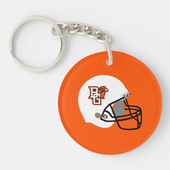 BG Football Helmet Keychain | Zazzle.com