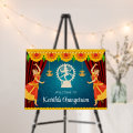 Bharatnatyam welcome signs Indian Arangetram signs | Zazzle