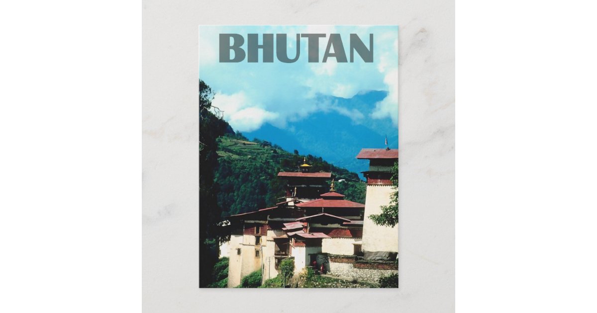 Bhutan Postcard | Zazzle