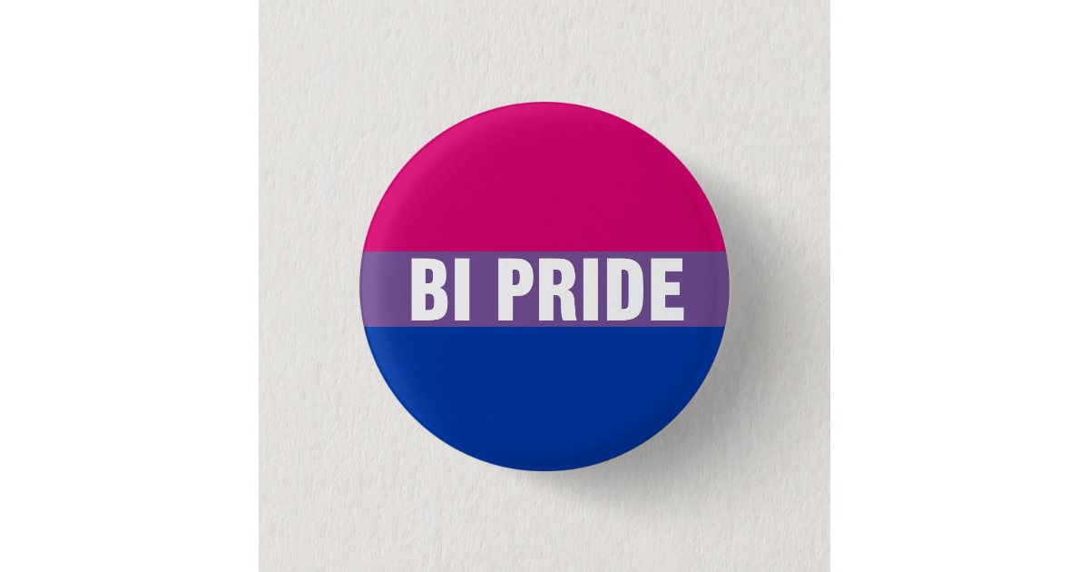 Bi Bisexual Pride Flag Button | Zazzle