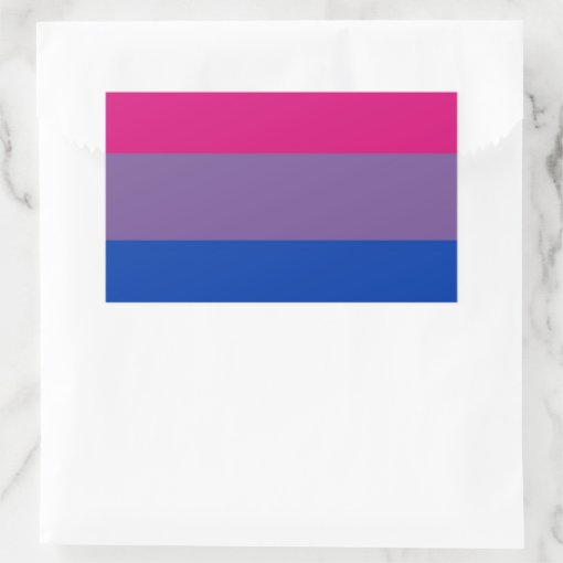 Bi Flag Flies For Bisexual Pride Rectangular Sticker | Zazzle