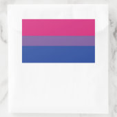 Bi Flag Rectangular Sticker | Zazzle