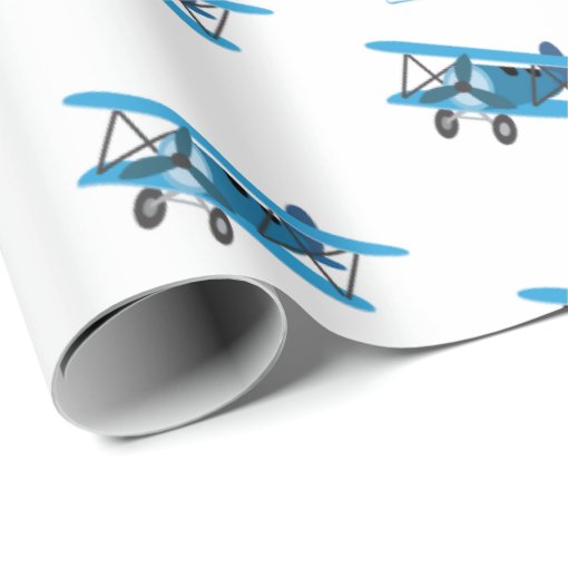 Bi-Plane In Clouds Airplane Wrapping Wrapping Paper | Zazzle