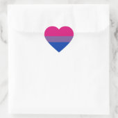 Bi Pride Flag Sticker Sheets (Heart) | Zazzle