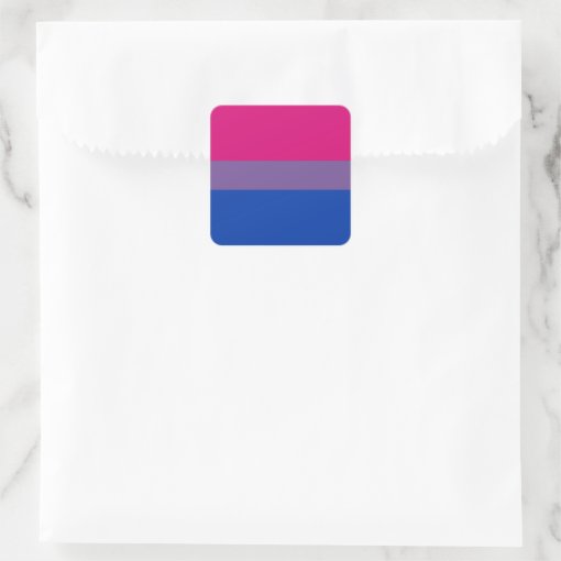 Bi Pride Flag Sticker Sheets (Square) | Zazzle