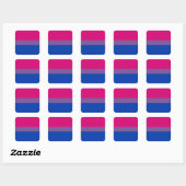 Bi Pride Flag Sticker Sheets (Square) | Zazzle
