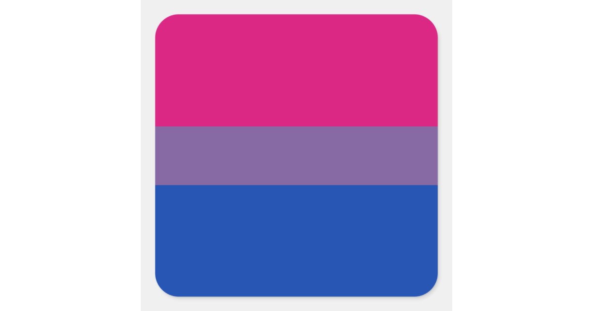 Bi Pride Flag Sticker Sheets Square Zazzle