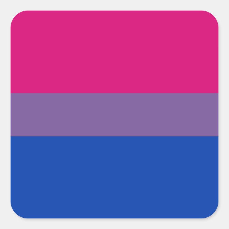 Bi Pride Flag Sticker Sheets (Square) | Zazzle